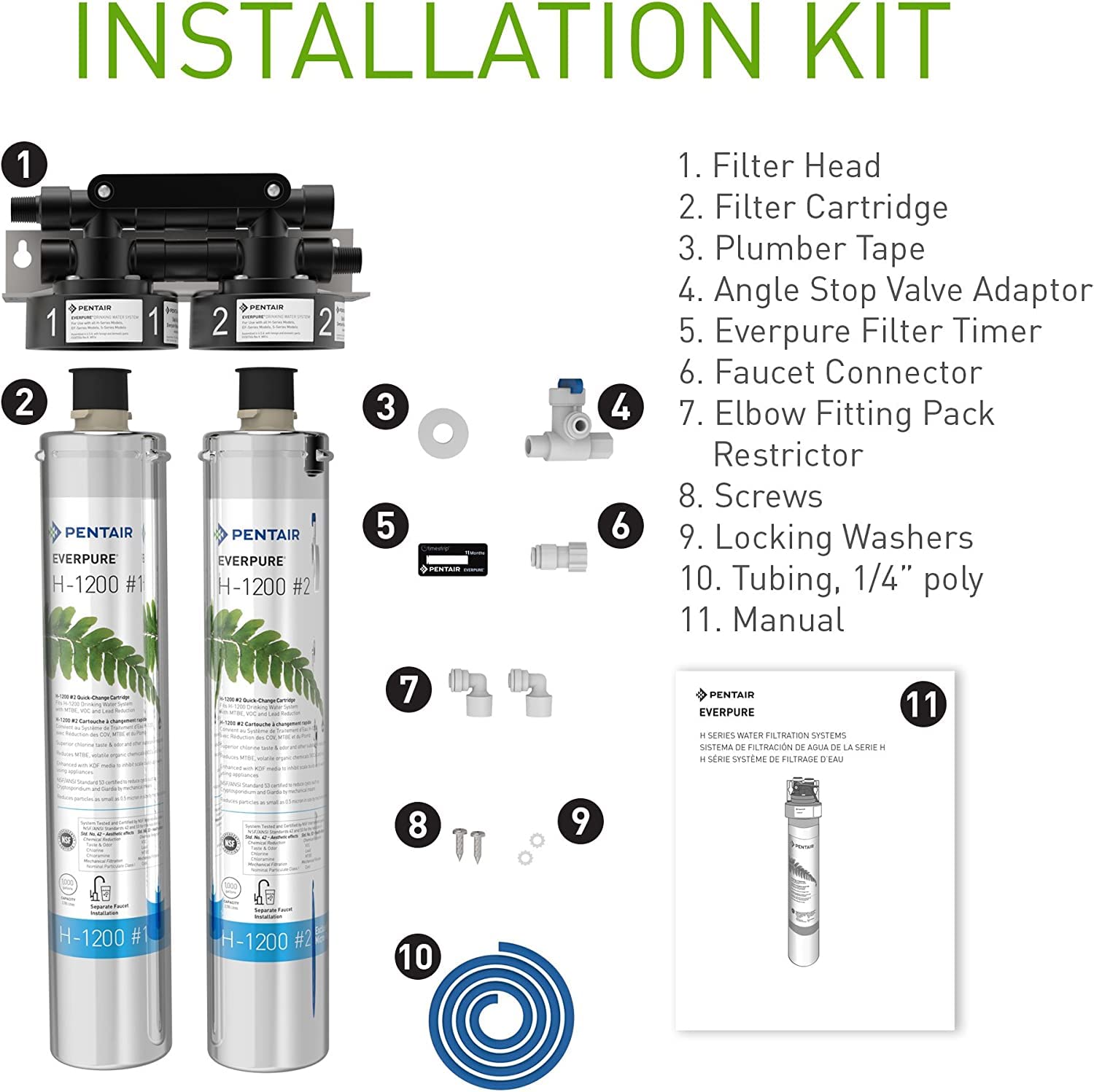 Mua Pentair Everpure H-1200 Drinking Water System, EV928200, NSF ...