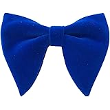 Black Velvet Bow Ties Mens Pre-Tied Satin Formal Tuxedo Big Bowtie ...