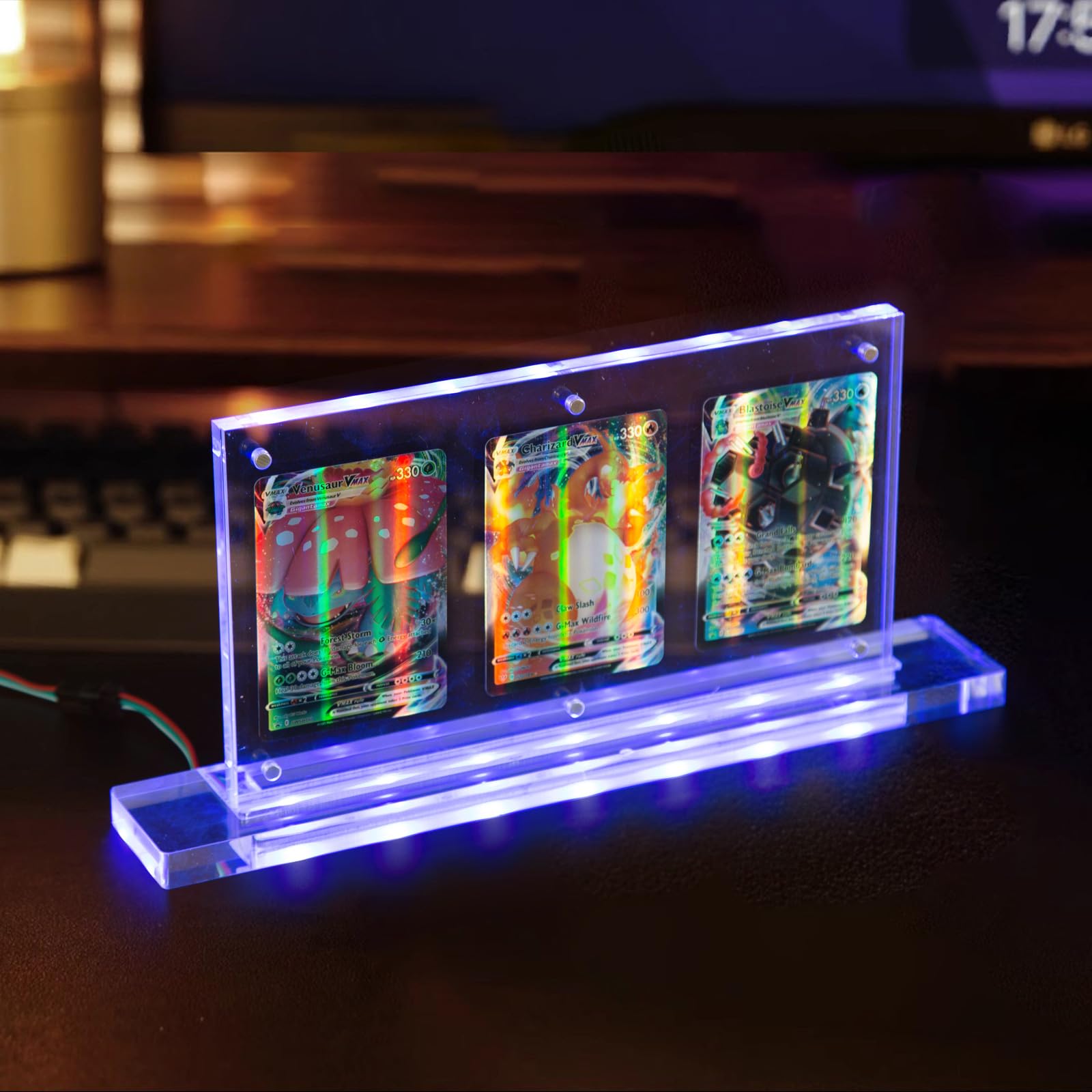 BOHOIDEE Acrylic Trading Card Frame with LED Light, Transparent 35PT ...