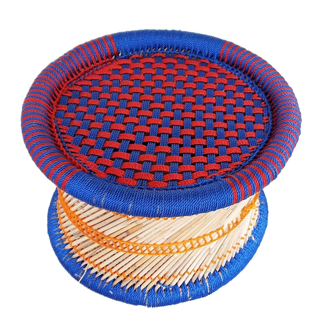 D.K Mudda House Handmade Sarkanda Wooden Small Muddi/Stool (Wood ...