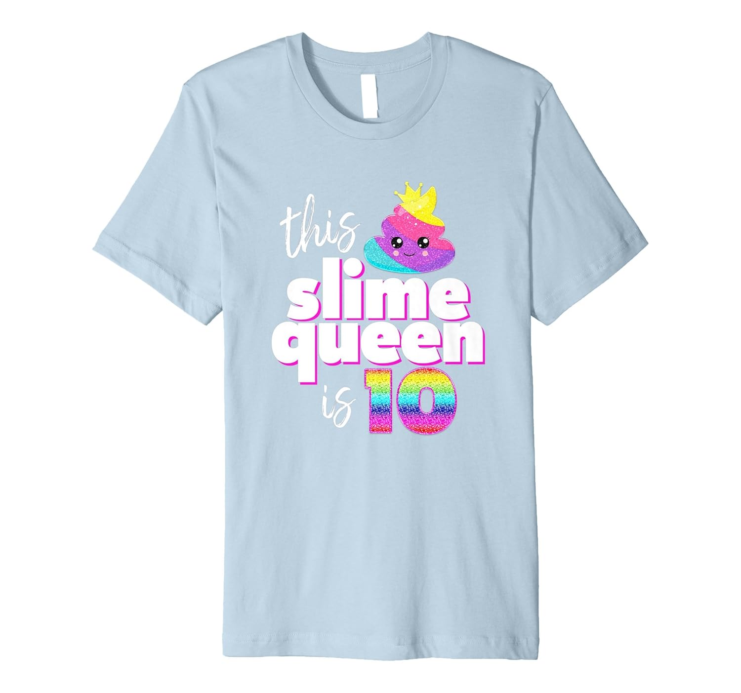 Slime Shirts for Girls Slime Queen 10th Birthday Shirt-ln – Lntee