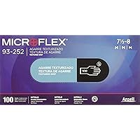 MICROFLEX 93-252 - Guante Desechable de Nitrilo Negro, Sin Polvo, 4.7 ...