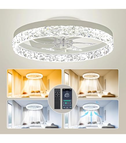 Artika Ceiling Fan Mcestna Low Profile Ceiling Fan With Light - Flush ...