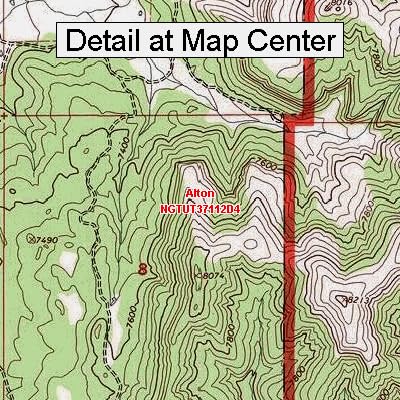 Amazon.com : USGS Topographic Quadrangle Map - Alton, Utah (Folded ...