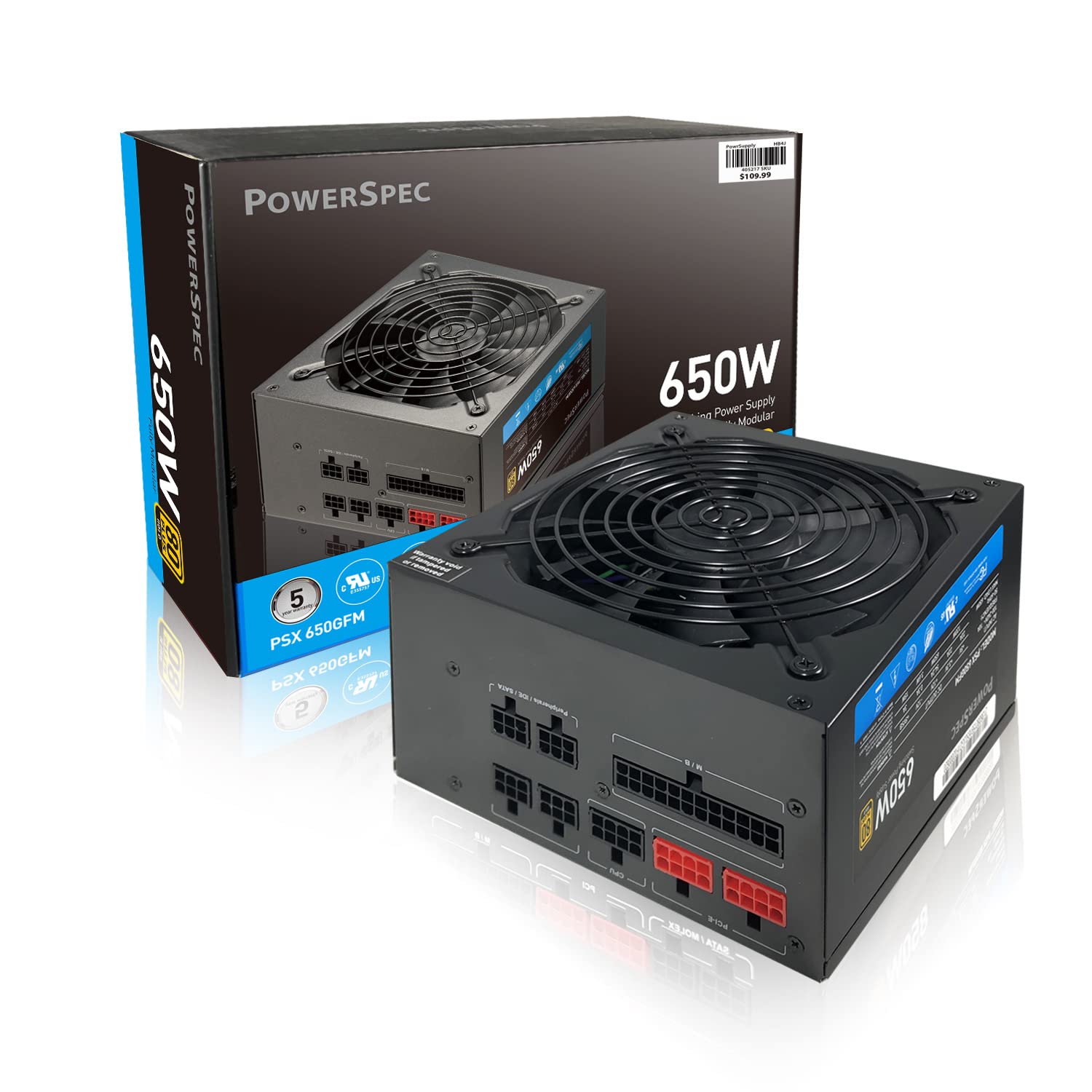 Mua 650W Power Supply Fully Modular 80 Plus Gold Certified ATX PSU ...