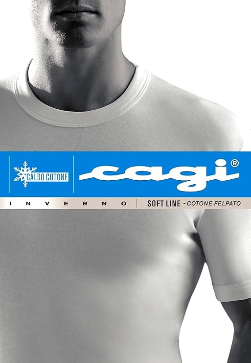 CAGI 3 T-Shirt Maglia Uomo Intimo Manica Corta Art 1310 Cotone Felpato ...