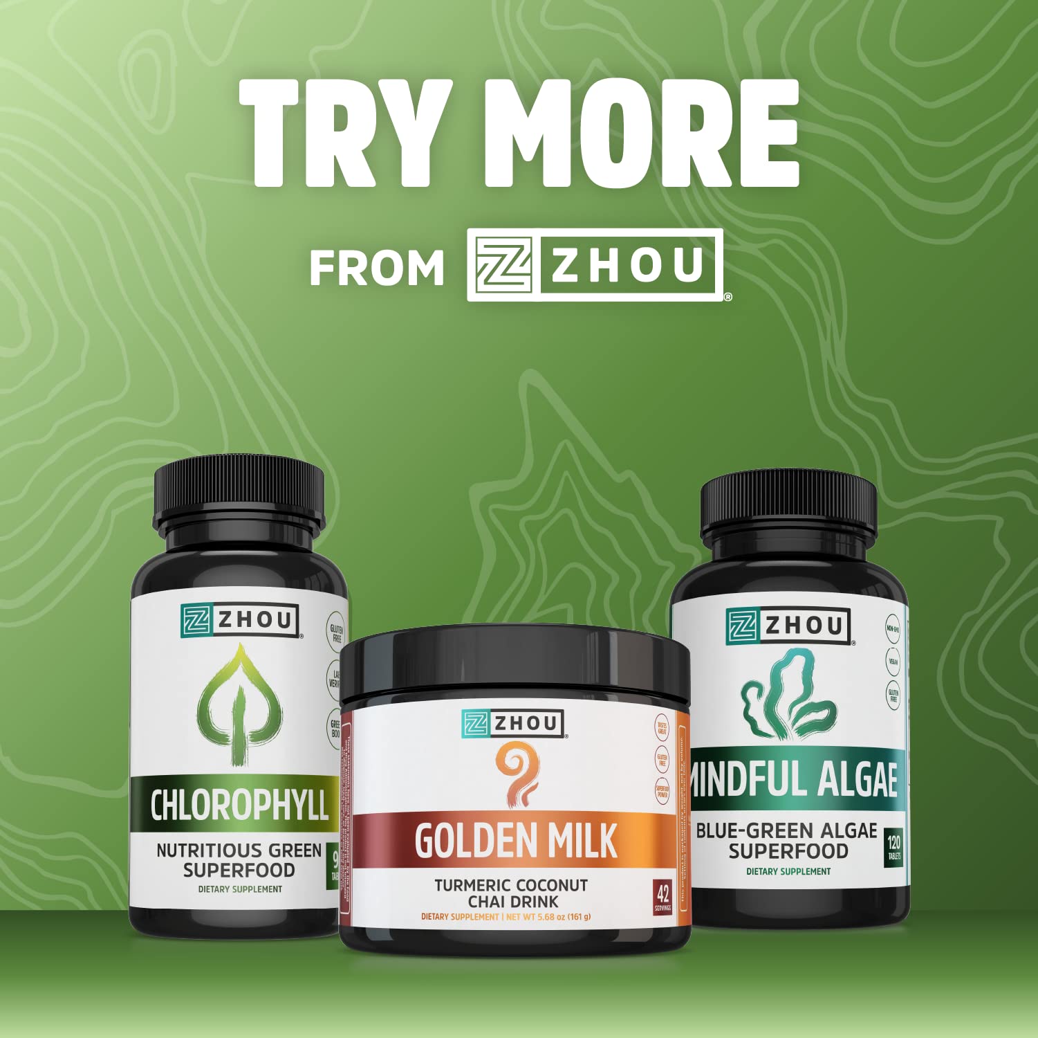 Mua Zhou Total Greens - Super Greens Supplements, Daily Veggie Pills ...