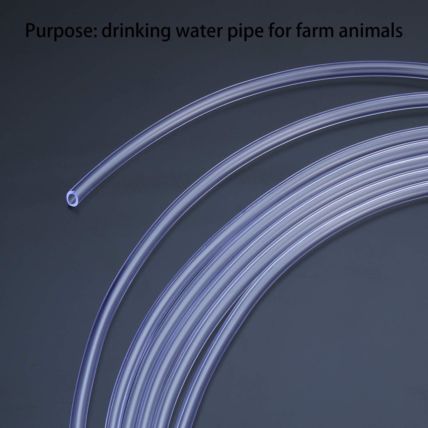 lzijun Clear PVC Tubing Pipe Hose 10 Meters, PVC Plastic Pipe, Farm ...
