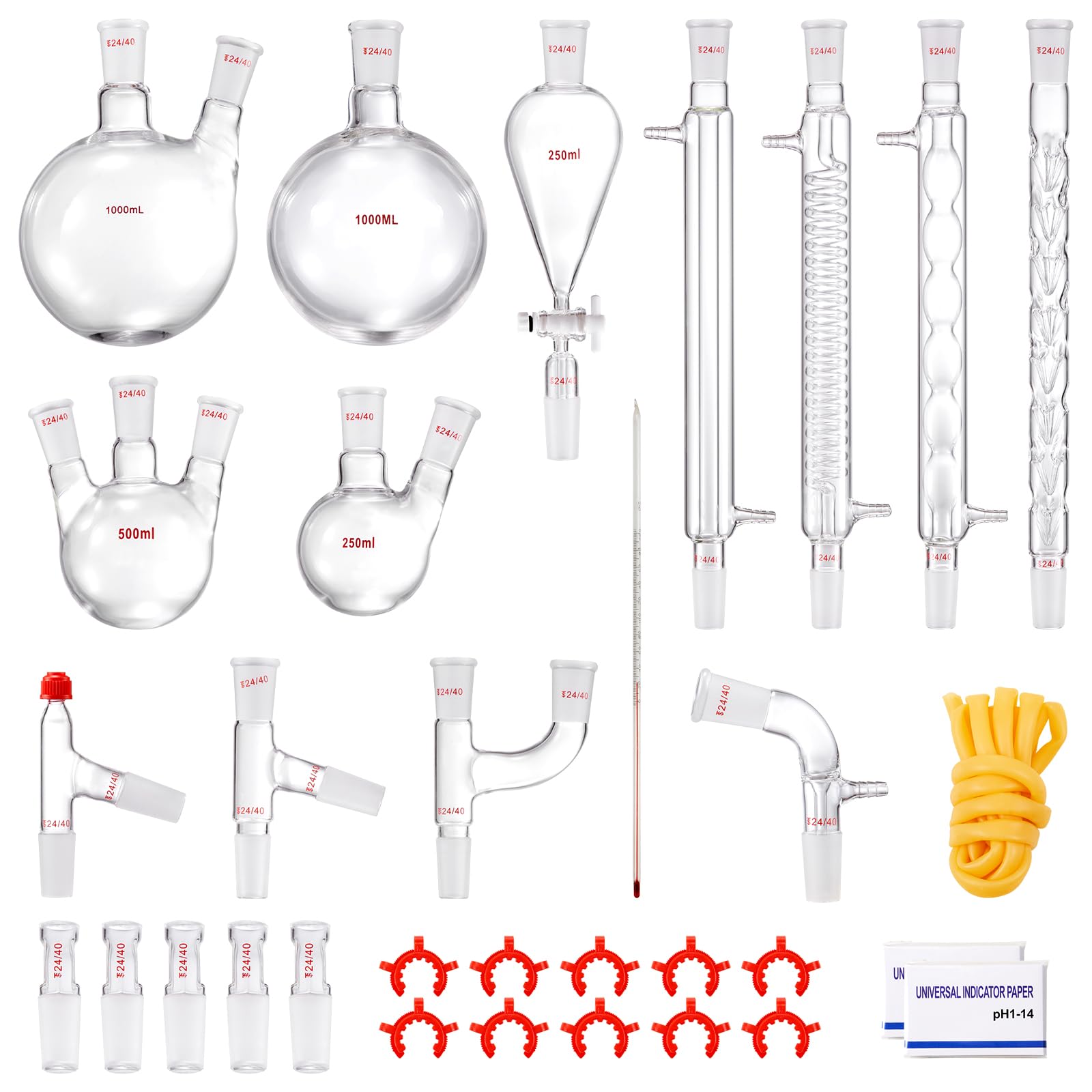 Mua VEVOR New Laboratory Glassware 24/40 Chemistry Glassware 32PCS ...