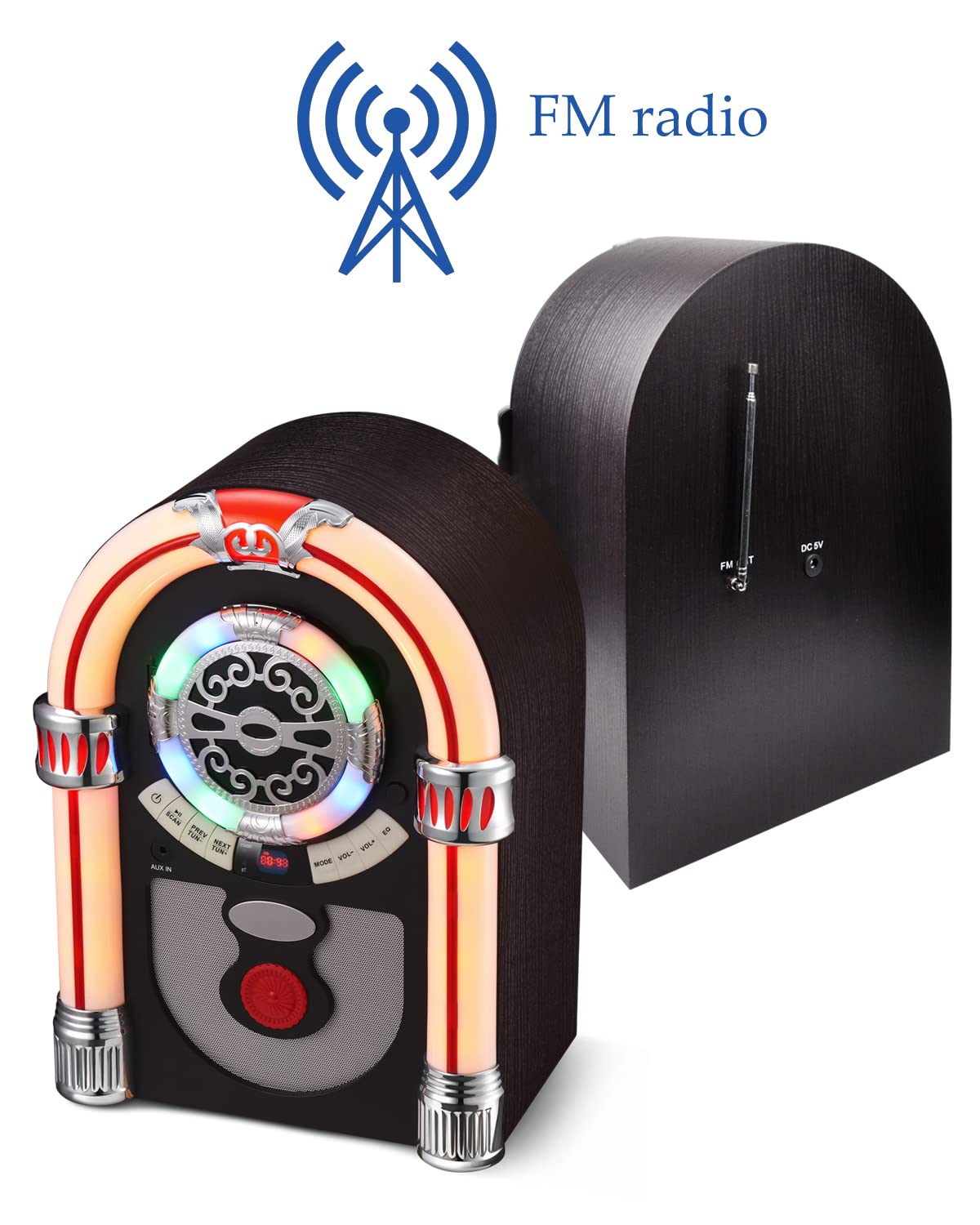 Mua Retro Jukebox Music Box with CD Player, Music System Nostalgia ...