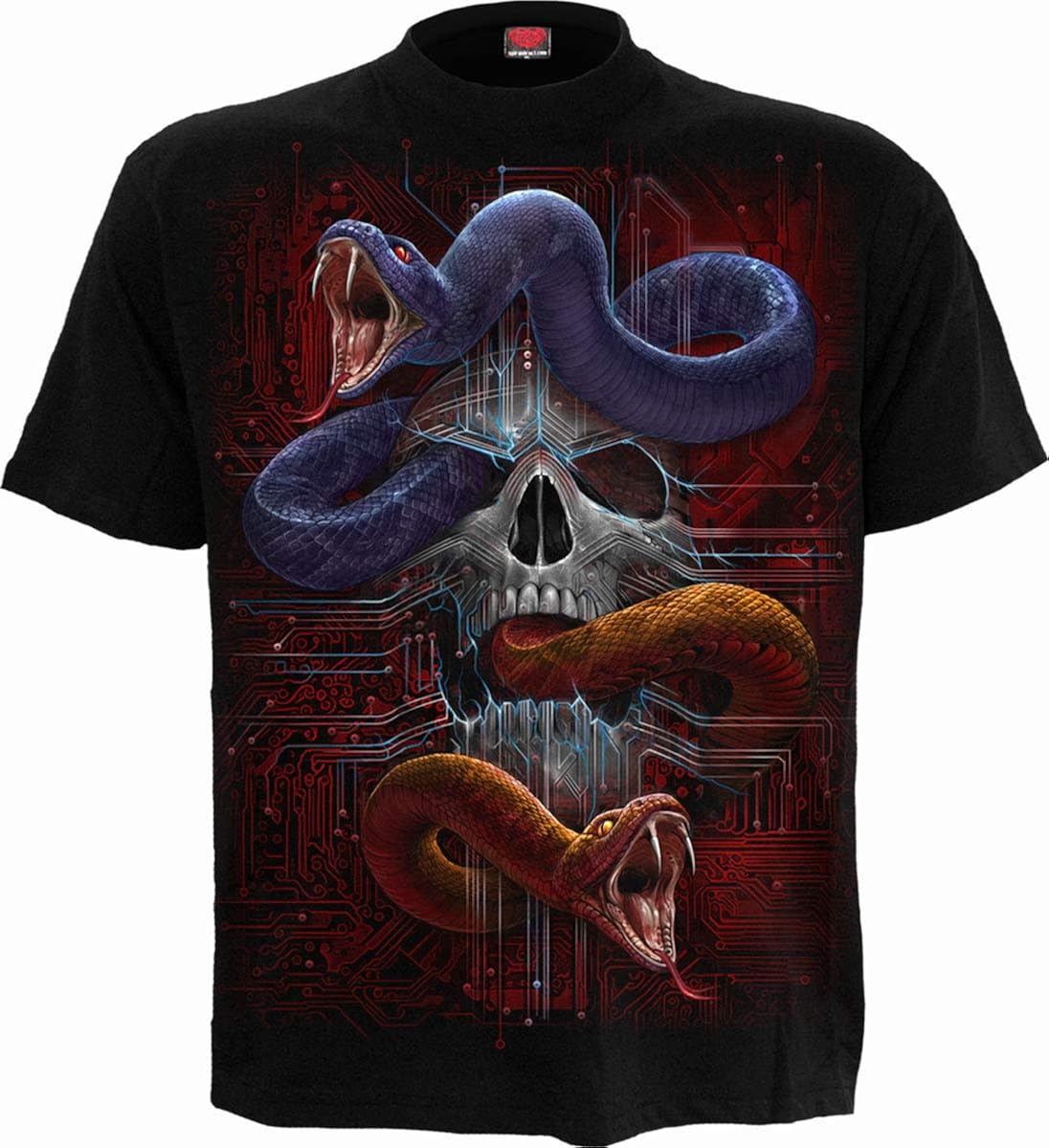 Spiral - Python - T-Shirt - Noir: Amazon.fr: Vêtements et accessoires