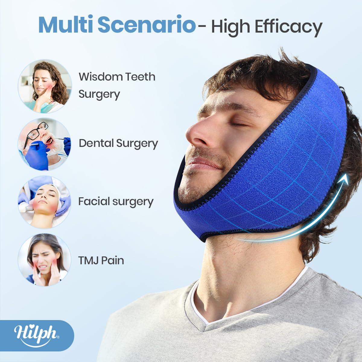 Mua Hilph Face Ice Pack Wisdom Teech Ice Pack Head Wrap for Facial Oral ...