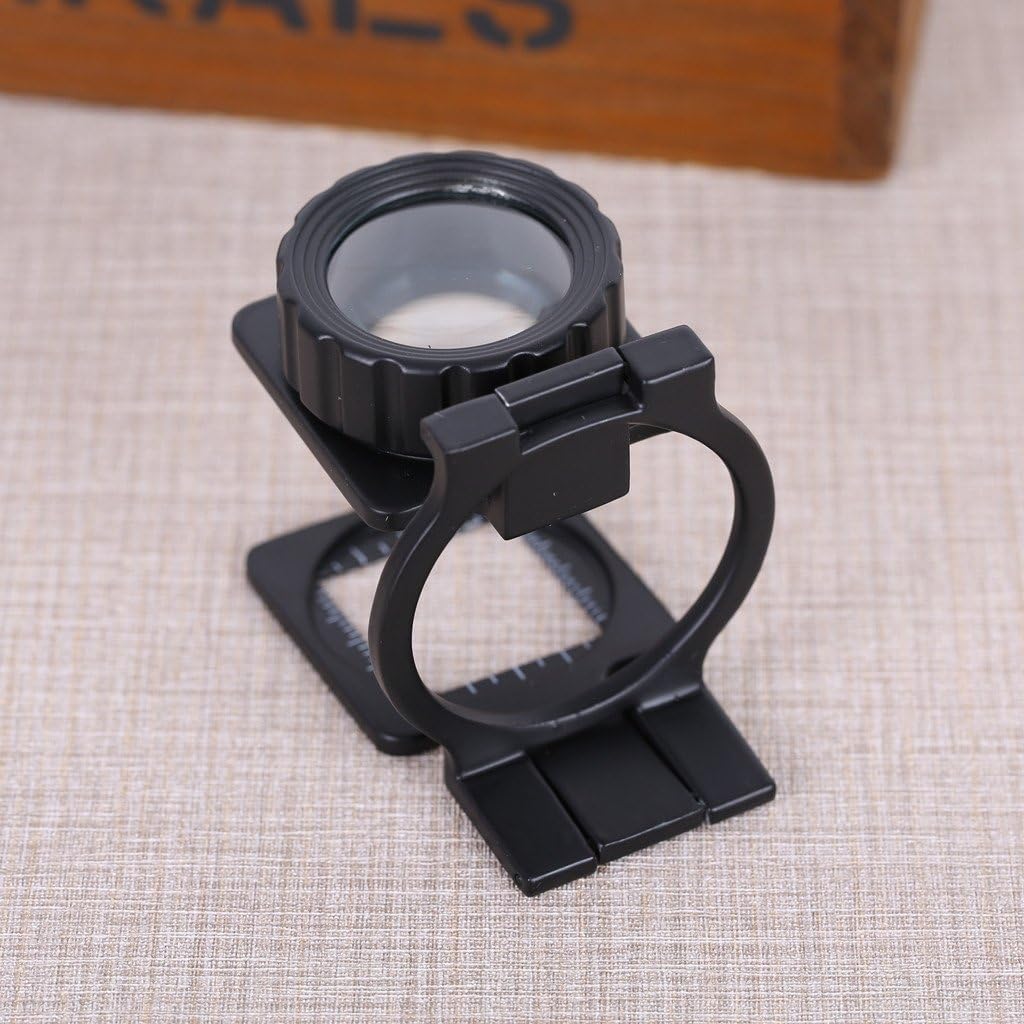VISIONU Loupe 20X Jewelry Fabric Scale Magnifying Measure Glass Fresnel ...