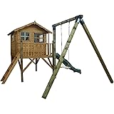 Walton's 7' x 5' Honeypot Poppy Tower Playhouse with Slide: Amazon.co.uk: Garden & Outdoors