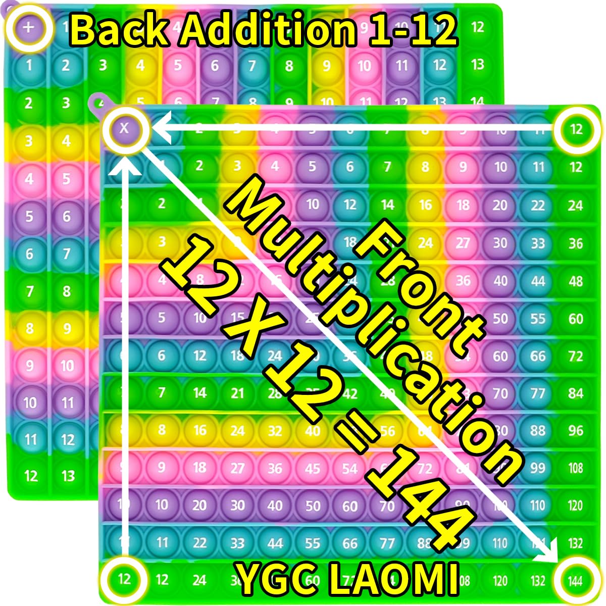 Mua YGC LAOMI 12X12 Multiplication Chart and Math 1-12 Addition Table ...