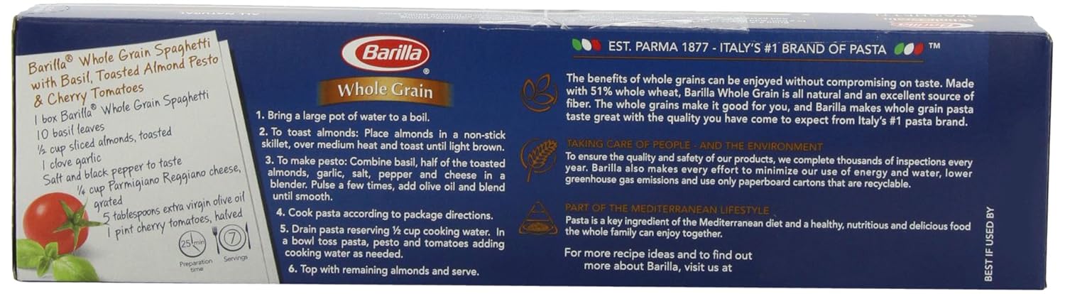 barilla spaghetti ingredients