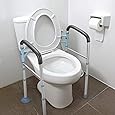 Amazon.com: OasisSpace Stand Alone Toilet Safety Rail - Heavy Duty ...