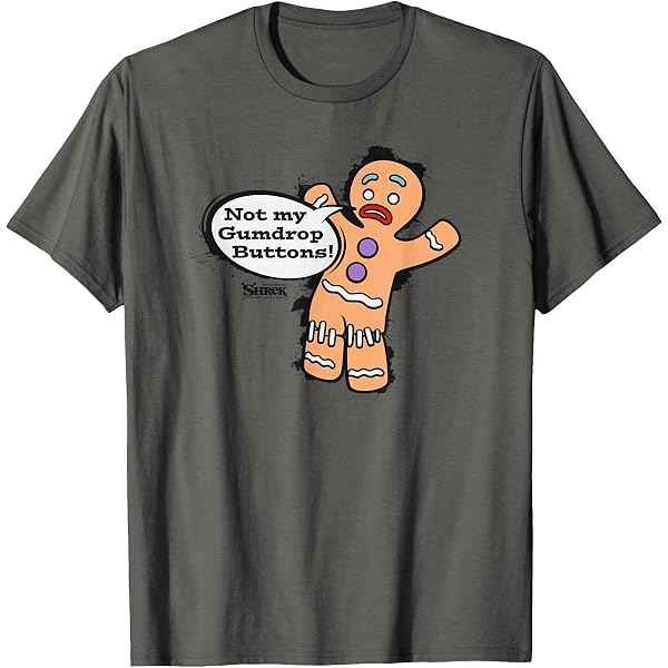 Amazoncom Shrek Gingerbread Man Not The Gumdrop Buttons Premium T