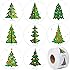 Amazon.com: Outus Christmas Tree Roll Stickers Christmas Holiday ...