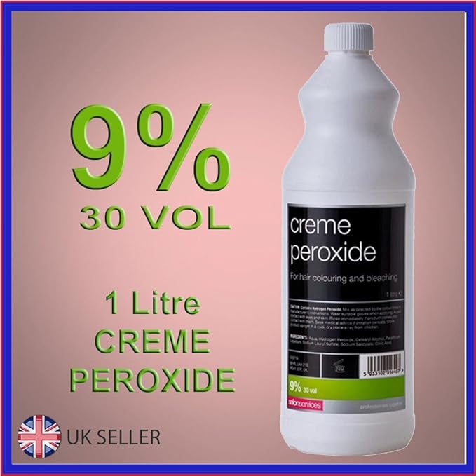SALON SERVICES HAIR CREME PEROXIDE COLOUR DEVELOPER 9% 30 VOL 1000ml ...