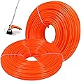 Amazon.com : String Trimmer Line 0.095-Inch, 328 Feet 2.4mm Round Nylon ...