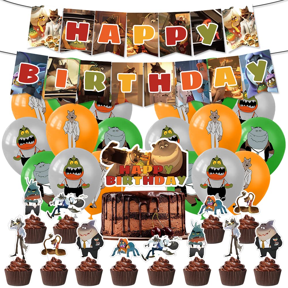 Mua 32 Pieces Bad Guys Party Supplies, Bad Guys Birthday Themed Party ...