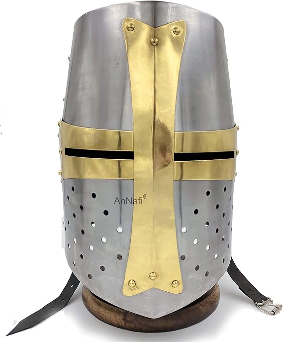 AnNafi Crusader Helmet| Medieval Metal Knight Helmets|Premium Quality ...