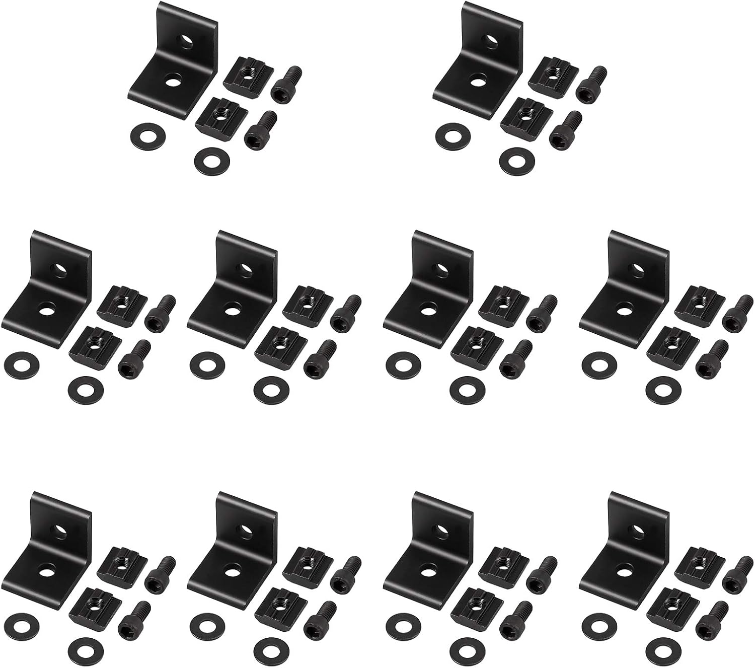 EYPINS 3030 3060 Aluminum Corner Braces Brackets Plates, 10pcs 90 ...