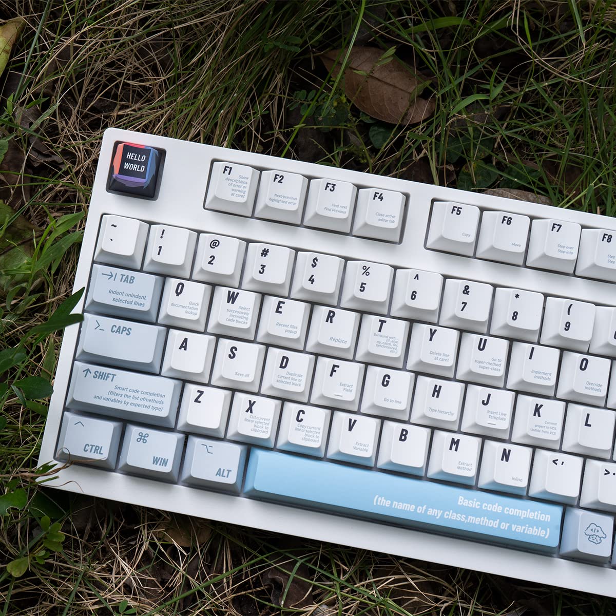 Mua mintcaps White PBT Keycaps Set Cherry Profile 143 Keys Programmer ...