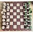 Amazon.com: Sikrit Forest Chess Set, Log and Mushroom Chess Board, 3D ...
