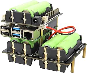 Amazon.com: Geekworm Raspberry Pi UPS, X728 V1.3 (Max 5.1V 8A) 18650 UPS & Power Management ...