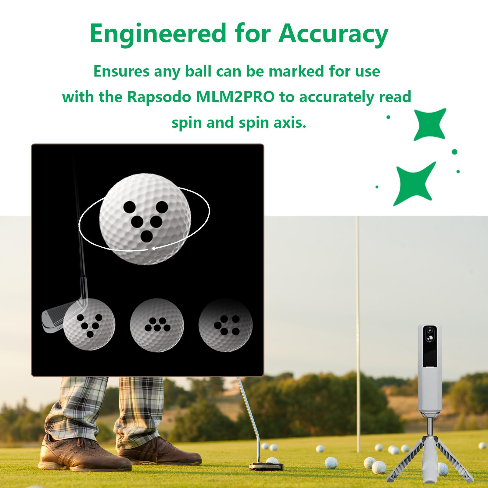 Mua Golf Ball Marking Template Fit for Rapsodo RPT MLM2PRO Launch ...