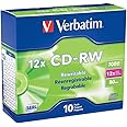 Amazon.com: Verbatim CD-RW 700MB 4X-12X Rewritable Blank Media - 10 ...