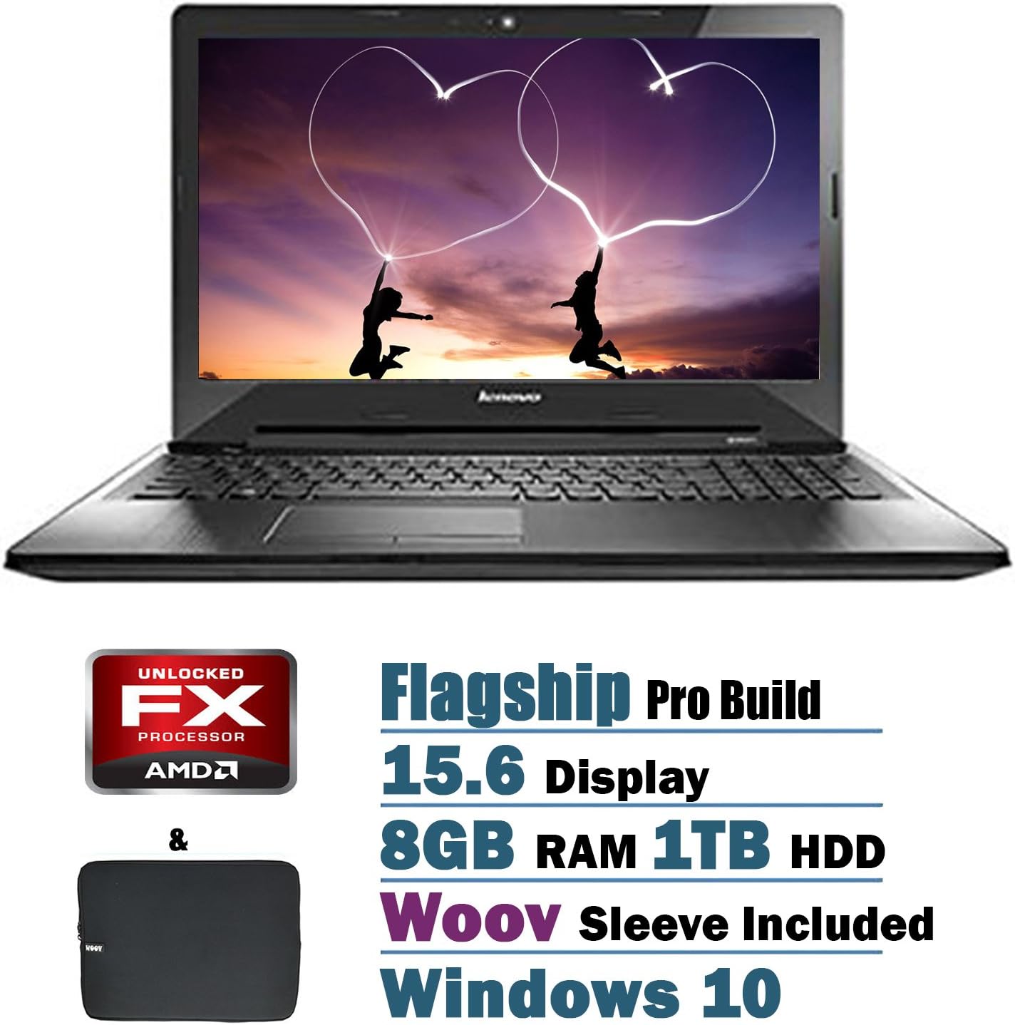 2016 Newest Lenovo Premium High Performance 15.6-Inch HD Laptop, AMD FX ...