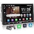 Amazon.com: ATOTOEXCEL A5L Android Double DIN Car Stereo with Front DVR Dash Cam, 7 inch ...