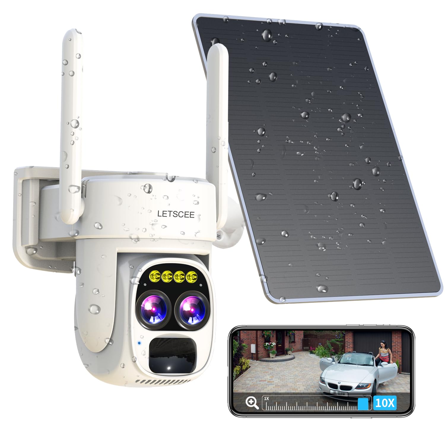 Mua LETSCEE Security Cameras Wirelss Outdoor for Home Security, Alexa ...