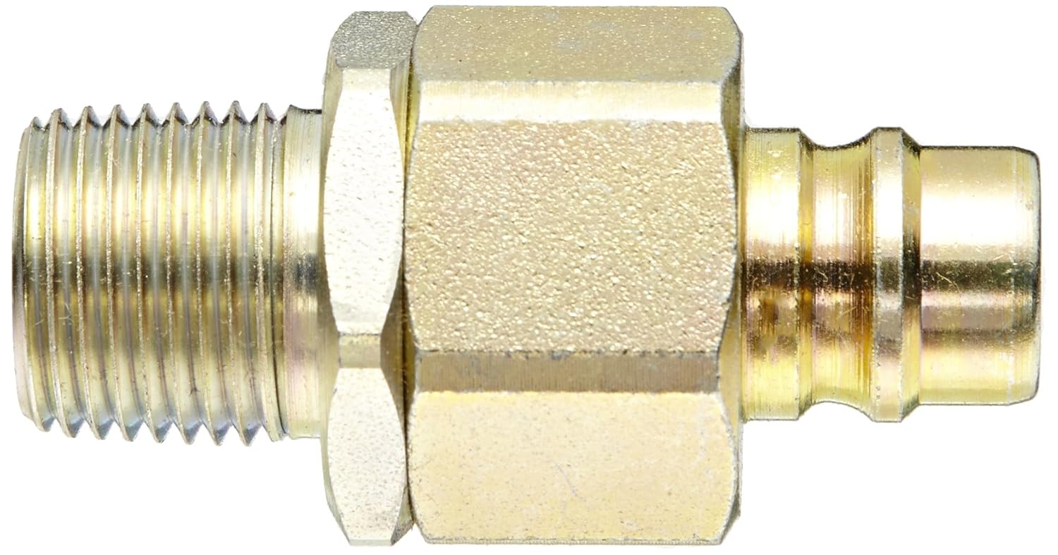 1/2 NPTF Male x 1/2 Coupling Size Snap-Tite VHN8-8M Zinc-Plated Steel H ...