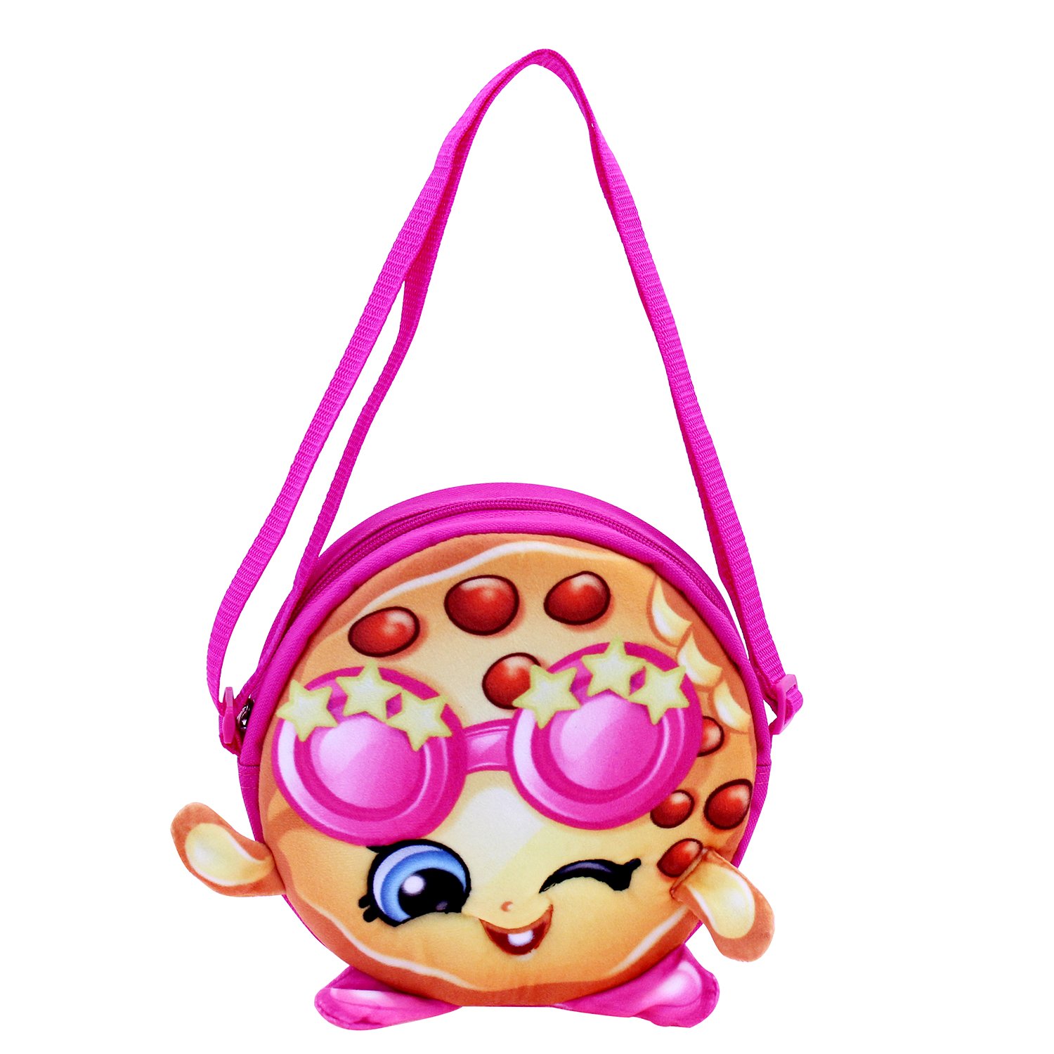 Amazon.com: Shopkins Girls' Kooky Cookie Plush Crossbody Shoulder Bag ...