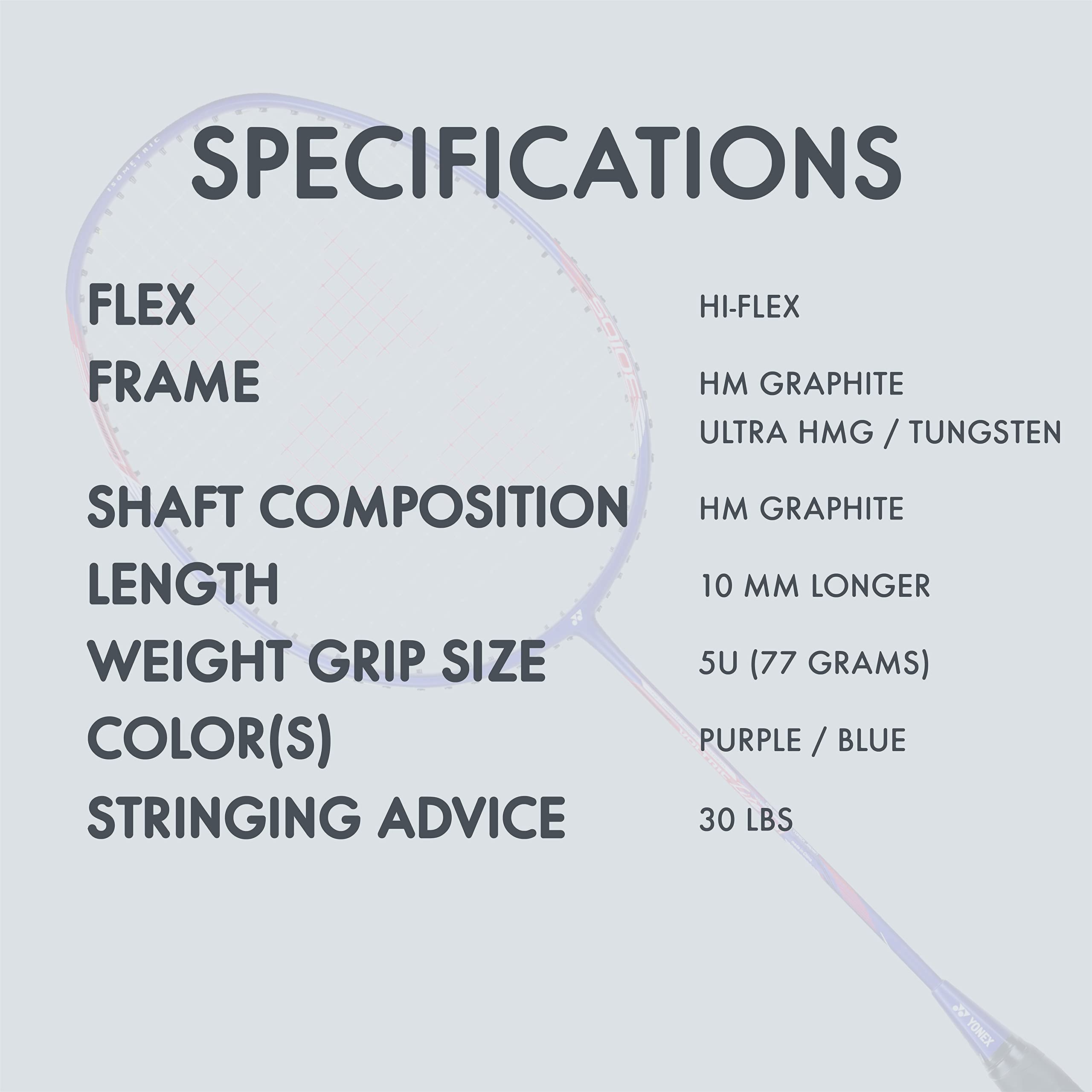 Mua YONEX Voltric Lite Badminton Racket (Voltric Lite 25I) trên Amazon ...