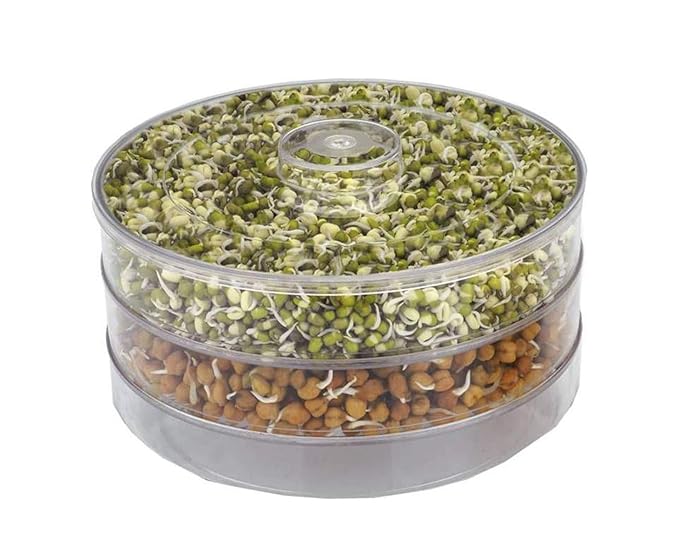 Amiraj Plastic Sprout Maker, Transparent, Standard (Sprout Maker ...