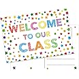 Amazon.com : Confetti Welcome to Our Class Postcard 30Pcs Back to ...