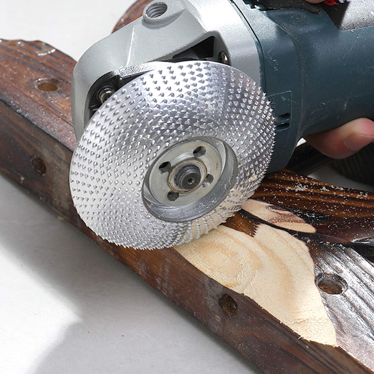 SANON Wood Carving Shaping Disc, Wood Grinding Wheel Angle Grinder Disc ...