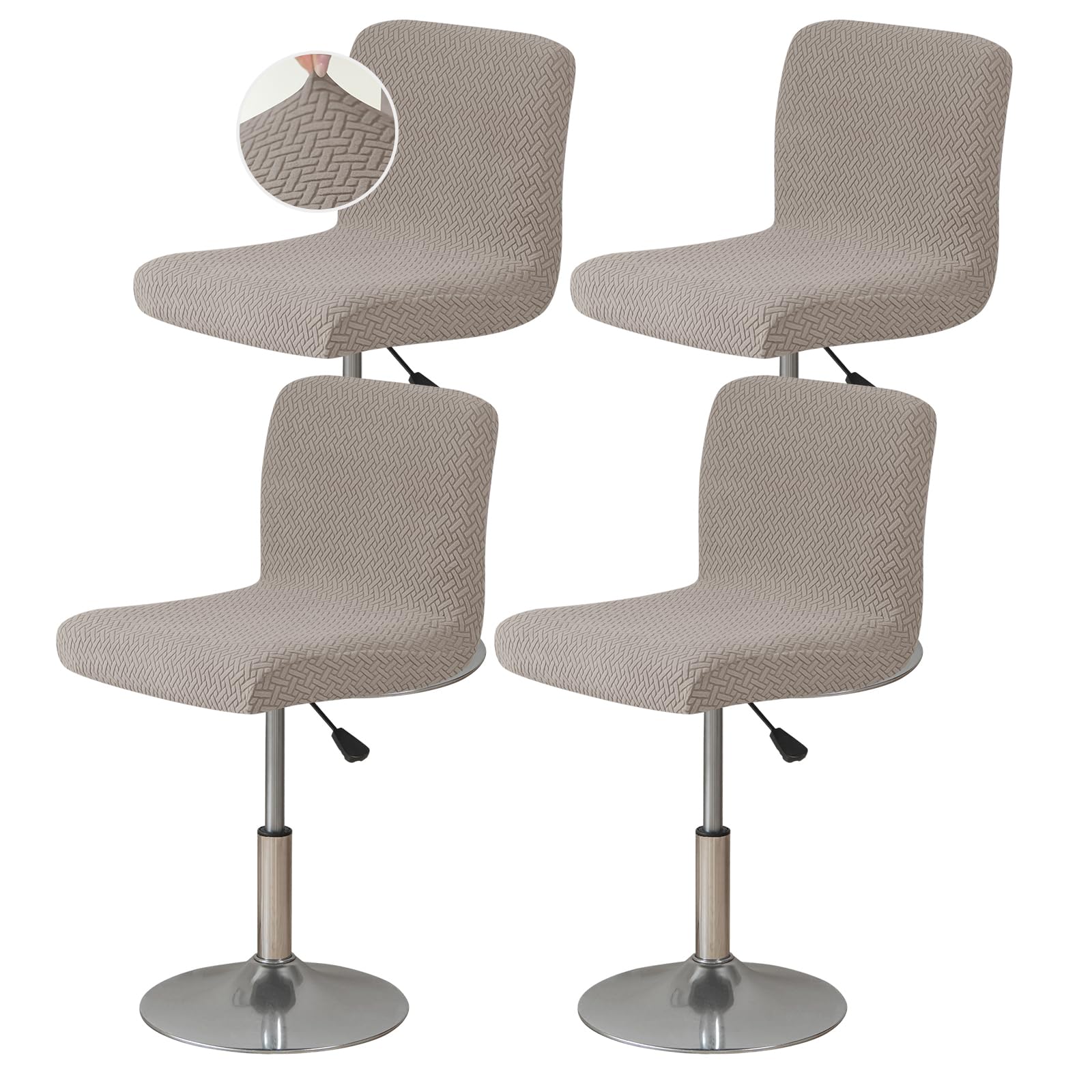 FUANGUI Bar Stool Covers Set of 4, Stretch Bar Stool Chair Cover ...