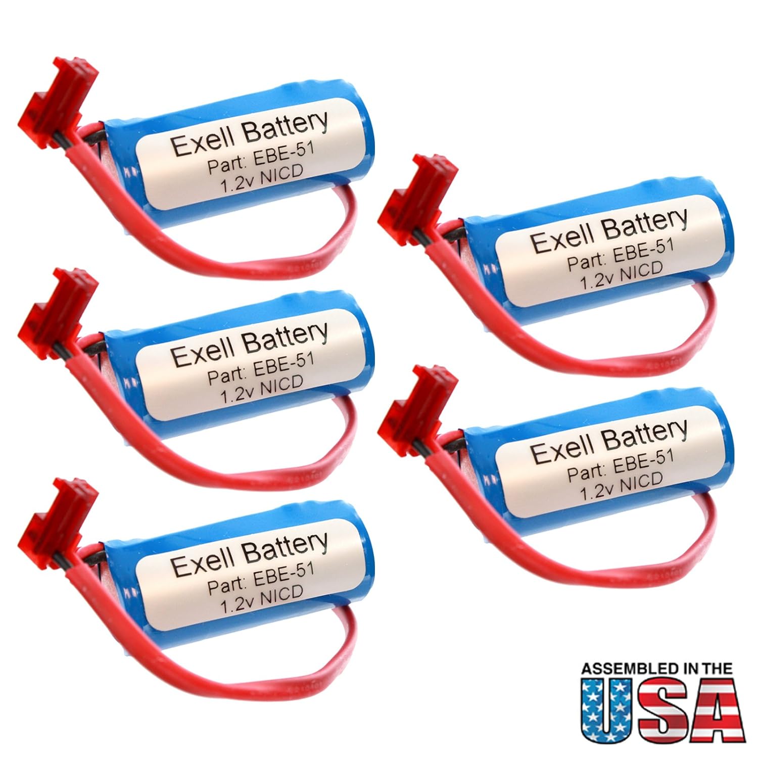 Top products 5pc Exell Battery Emergency Lighting Battery Fits and ...