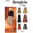 Amazon.com: Simplicity 6 Skirts Made Easy Pattern 5914 Misses Skirts ...