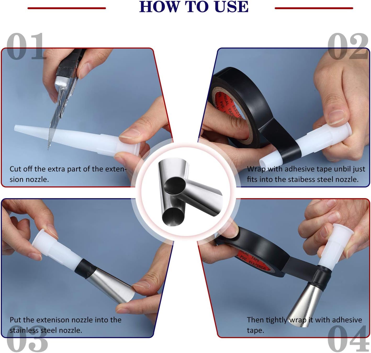 28 Pieces Caulking Finishing Tool with 18 Sizes Caulking Applicator ...