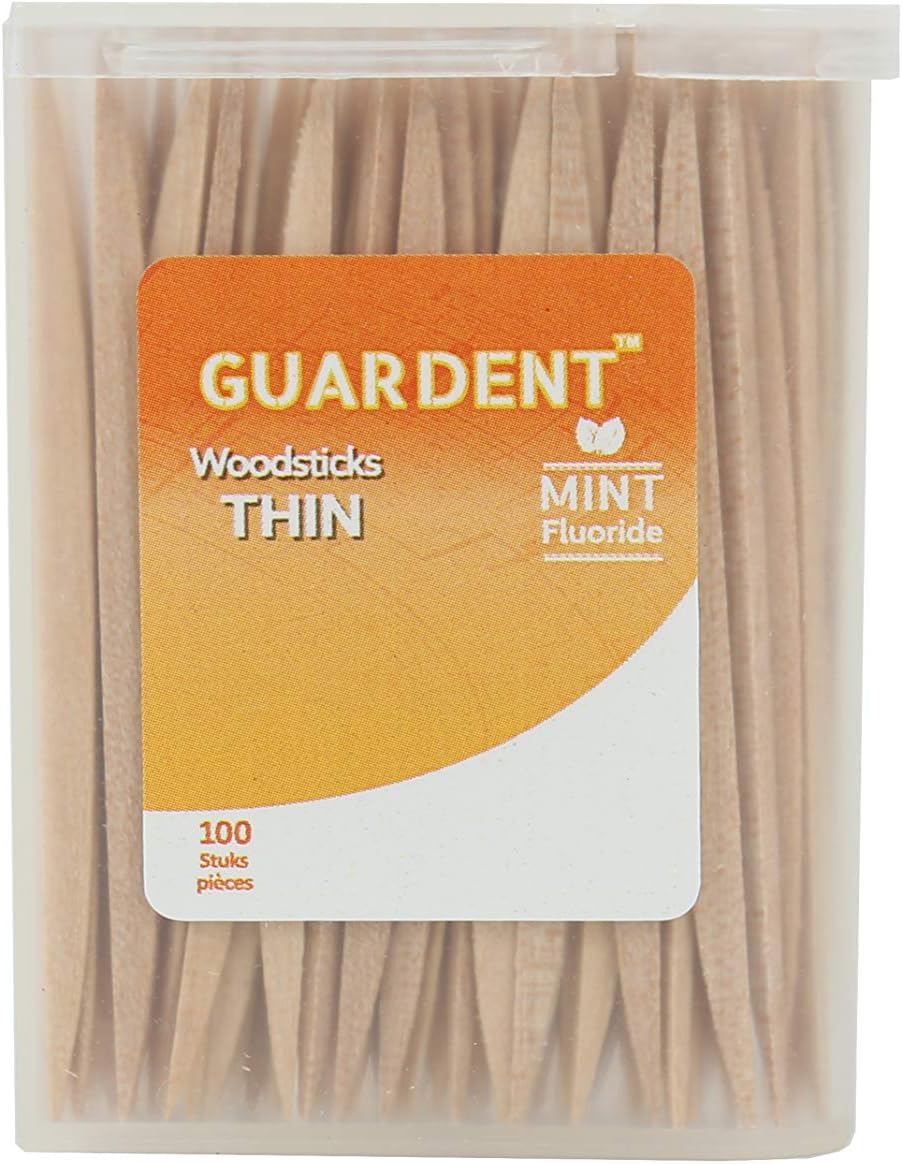 Guardent Dental Thin Toothpicks and Biodegradable Woodsticks Plaque ...