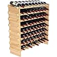 Amazon.com: VEVOR Stackable Modular Wine Rack, 8-Tier 72 Bottles ...