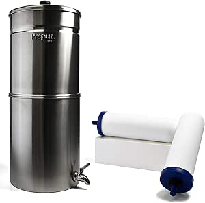 Amazon.com : Propur King Brushed Countertop Gravity Water Filter System ...
