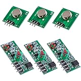 Amazon.com: QIACHIP Superheterodyne Receiver and Transmitter kit 433Mhz RF Wireless Module with ...